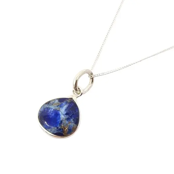 HARFI Sapphire Sterling Silver Necklace - Blue/silver