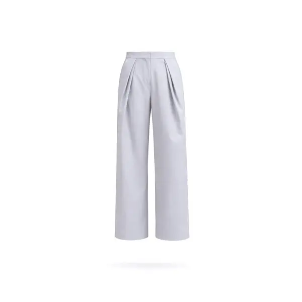 LUMINA ELIGMA Gathered Suit Pleated Pants - Grey