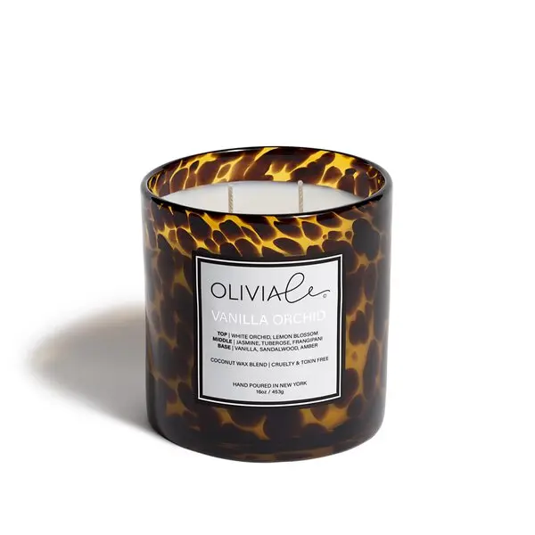 OLIVIA LE Vanilla Orchid Tortoise Candle - Brown