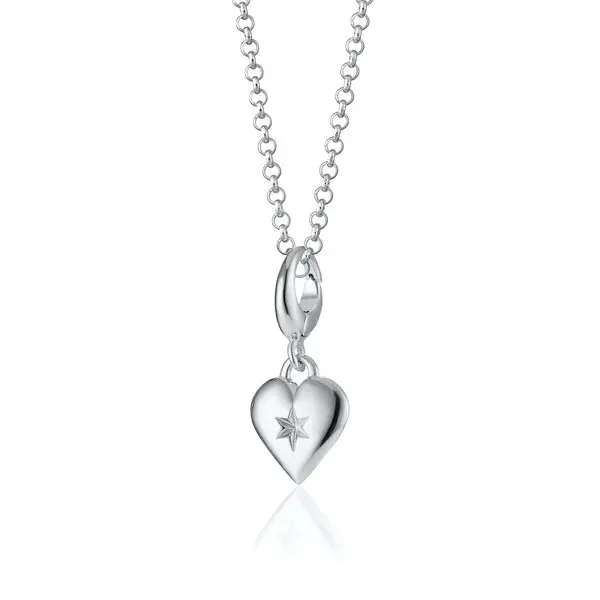 LILY CHARMED Sterling Star Heart Charm Necklace - Silver