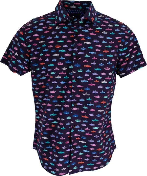 LORDS OF HARLECH George Subs Shirt In Navy - Blue