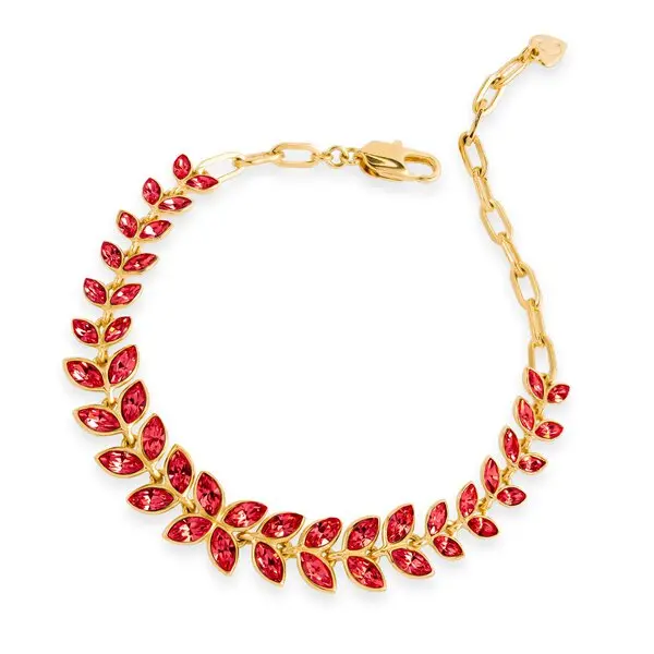 GROSSÉ Cocktail Statement Bracelet - Gold/red