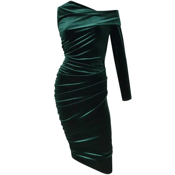 ME & THEE One Fell Swoop Velvet Dress