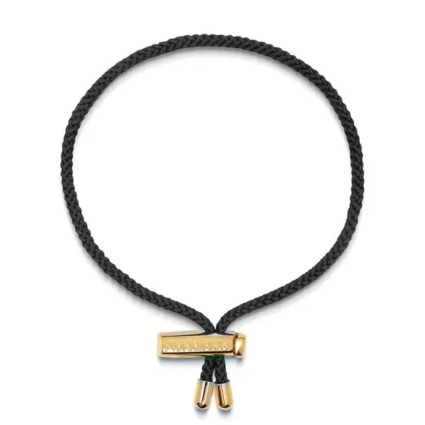 NIALAYA JEWELRY Adjustable Lock Bracelet - Gold/black