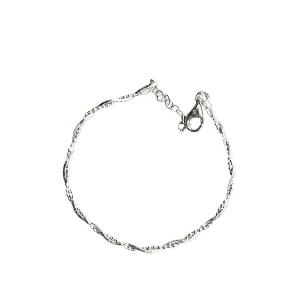 SPERO LONDON Bead Chain Twisted Sterling Bracelet - Silver