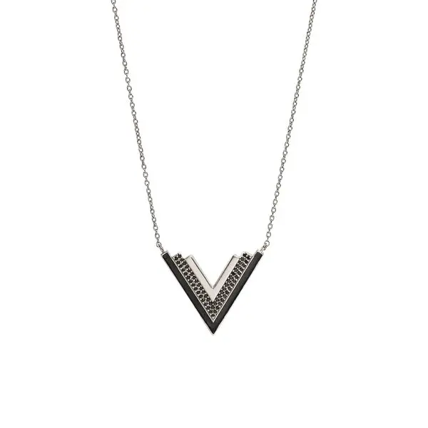 OGÉ JEWELRY The Valor Necklace - Black/silver