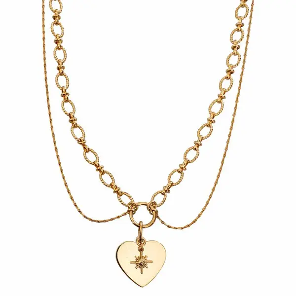 IN CAUDA VENENUM Tara Layered Necklace - Gold