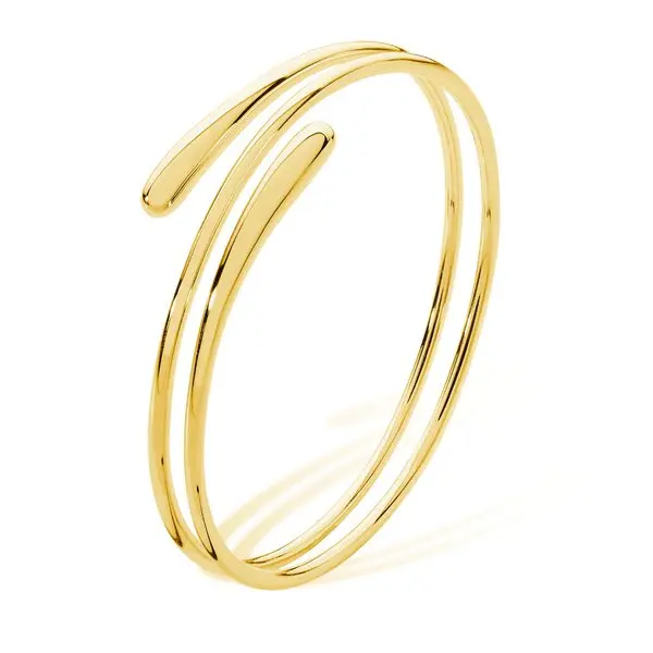 LUCY QUARTERMAINE Coil Drop Bangle - Gold