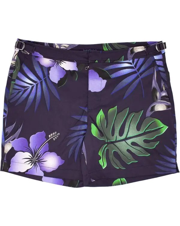 LORDS OF HARLECH Pool Tropical Explosion Swim Shorts - Blue