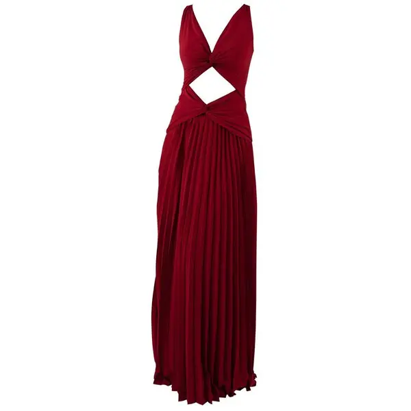 LAMIDE SADIPE Celestia Wine Gown