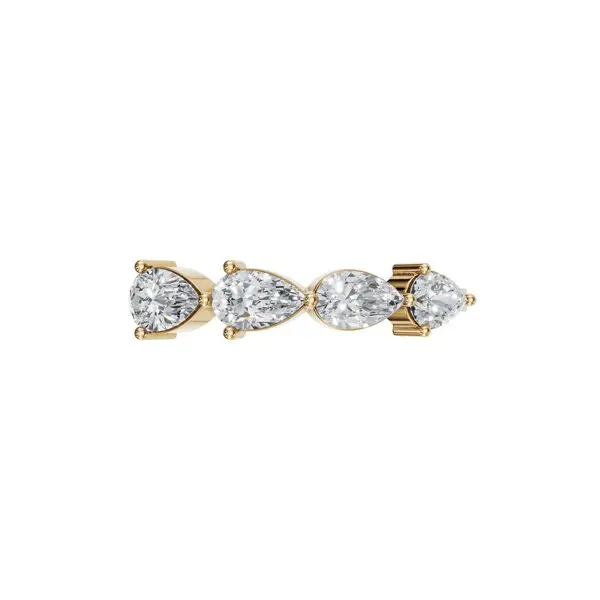 AYA FINE JEWELRY 0.70 Ct Pear Diamond 18k Gold Engagement Ring - Yellow