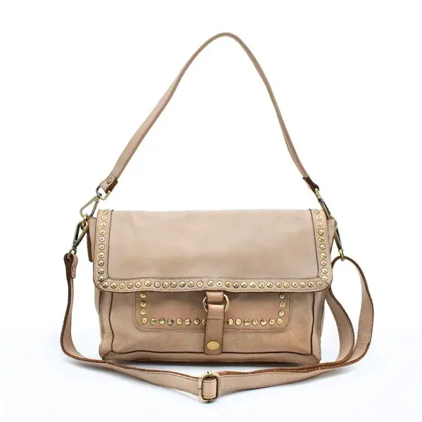 BOLSA NOVA HANDBAGS Emily Studded Shoulder Bag - Black