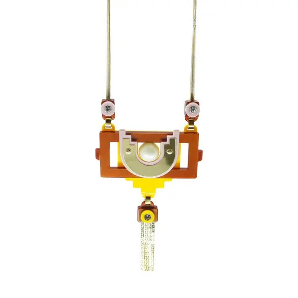 GISSA BICALHO Acrylic Pendant Necklace - Brown