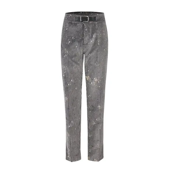 PCFG Velvet Trousers With Belted Waist