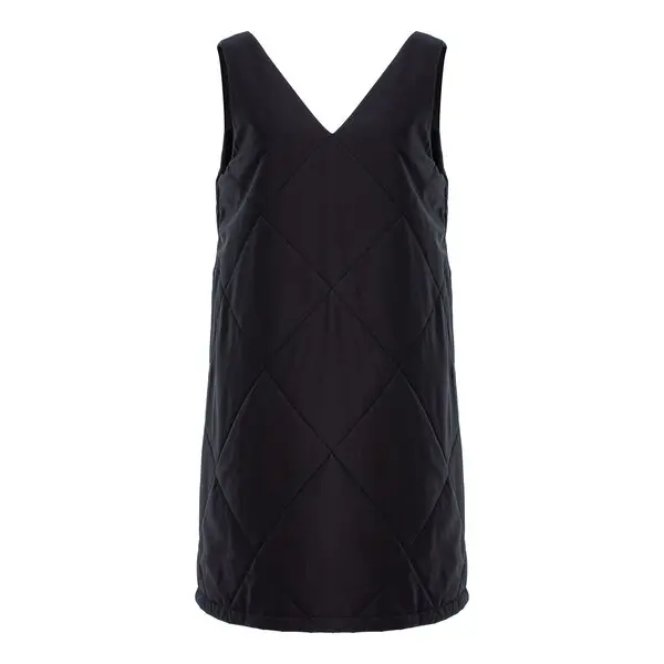 CONCEPT A TROIS Quilted A-line Dress With Zippers