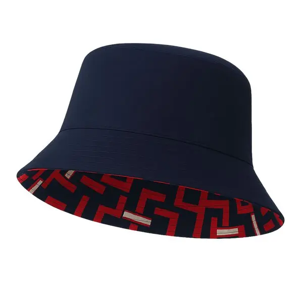 BEIRA Rosa Waterproof Bucket Hat With Silk Trim - Blue