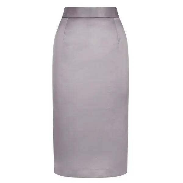 FEMPONIQ Cotton-blend Sateen Pencil Skirt