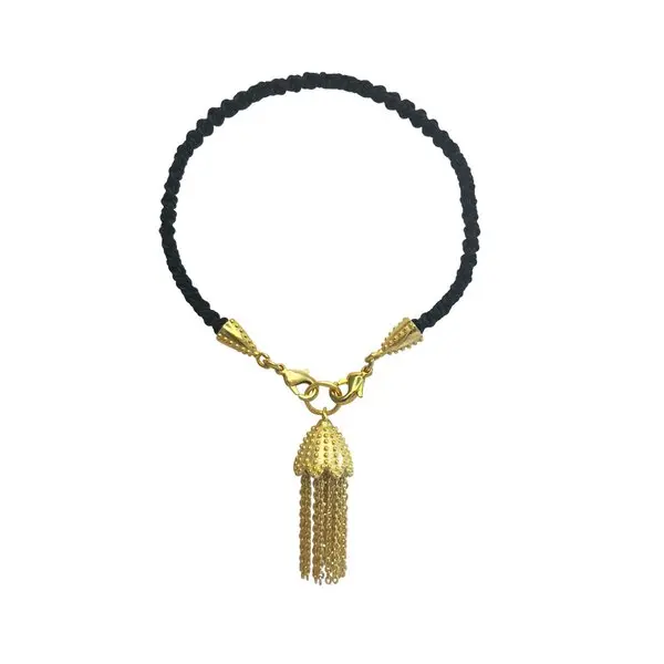 RIZE Tassel Bracelet - Black/gold