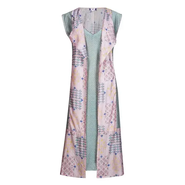 MAISON QALA Noor Overlay Set - Pink