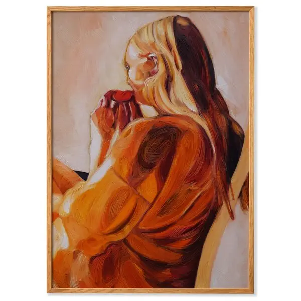 PAPER COLLECTIVE Blood Art Print - Orange