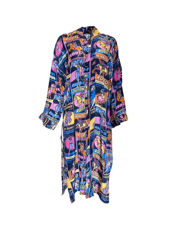 ANY OLD IRON Printed Viscose Duster