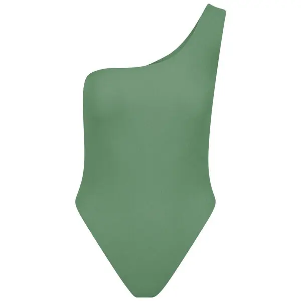 BLAKE SWIMWEAR Wave One-shoulder Swimsuit - Green