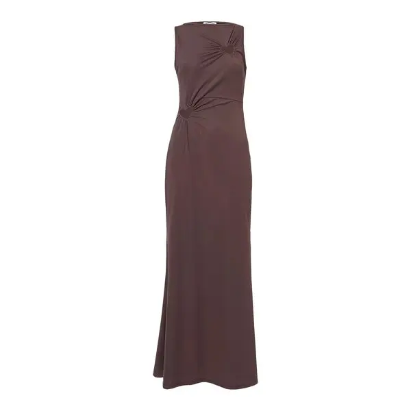 AMY LYNN Harlie Heart Cut-out Maxi Dress - Brown
