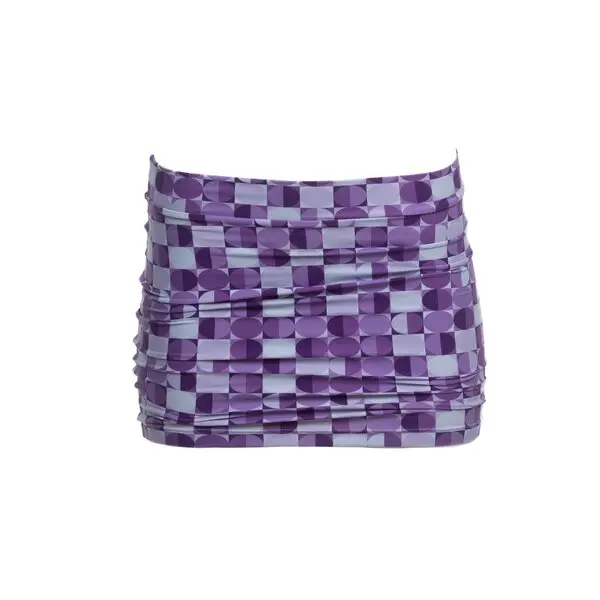 PATTI JANE SWIM Jane Geo Fitted Cover-up Skirt - Purple