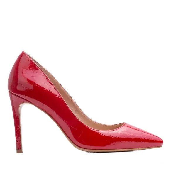 GINISSIMA Alice Stiletto Patent Leather Shoes - Red