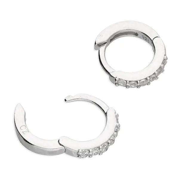 WARE COLLECTIVE Curve Huggie Earrings - Silver