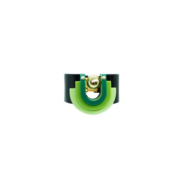 GISSA BICALHO Handmade Acrylic Bracelet - Green