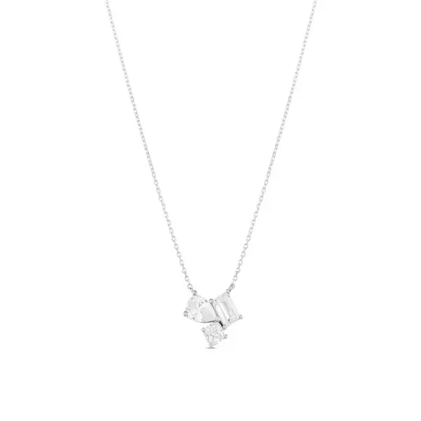 SHYMI Three Stone Necklace - Silver