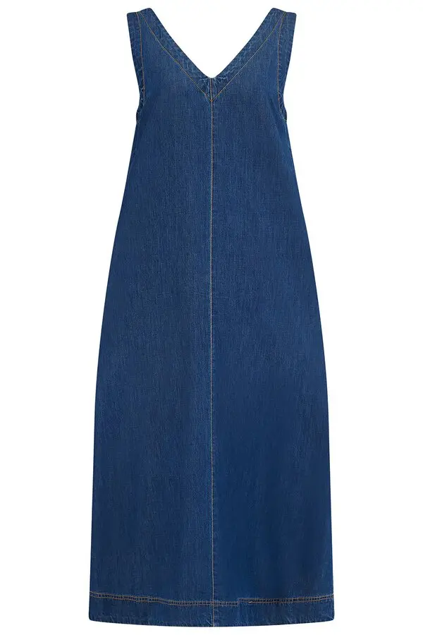 SUGARHILL BRIGHTON Cerys Denim Midi Sundress