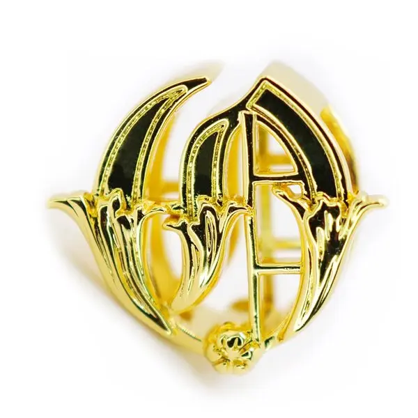 NUGGETS & KARATS Plated Letter O Gothic Charm - Gold