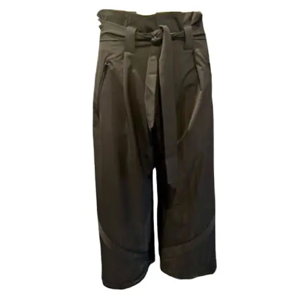 SNIDER Jerome Cropped Wide Leg Pant - Black