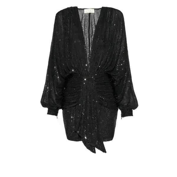 AGGI BY HALEWSKI Kaia Raven Sequin Dress
