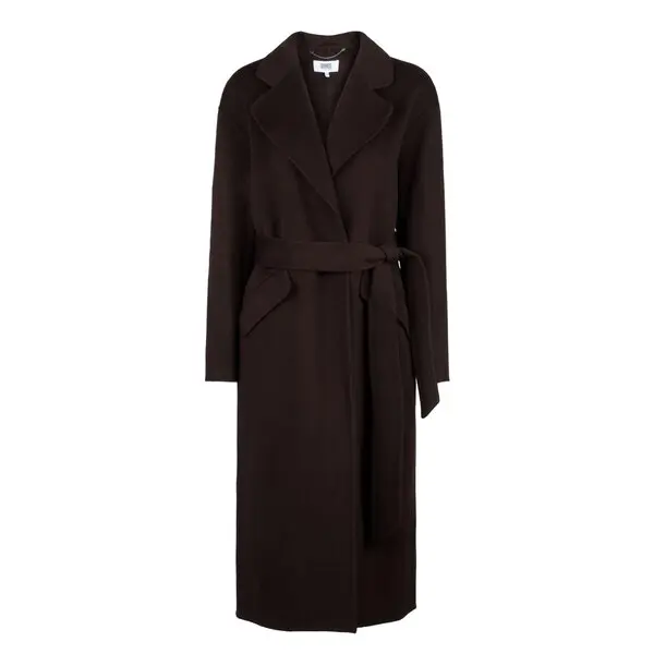 GUARDS LONDON Kelly Belted Long Coat - Brown