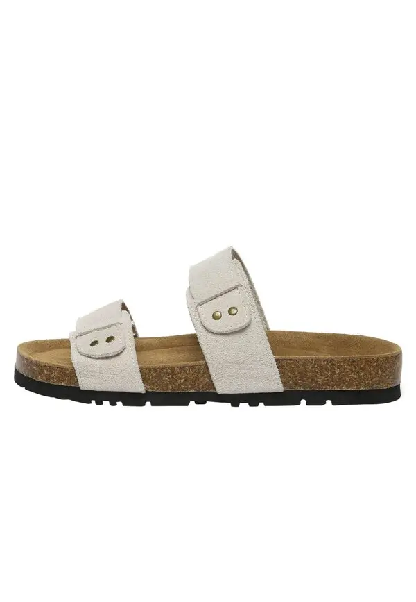 EVERAU AUSTRALIA Suede Dual-strap Sandals - Black/red