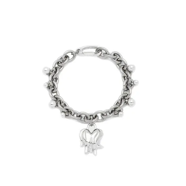 POTOSKA Chunky Boyfriend Chain Bracelet - Silver