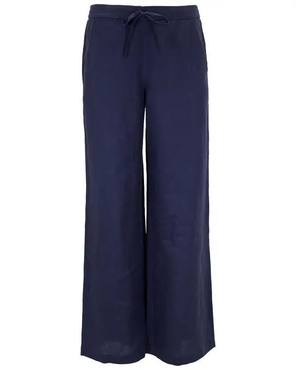 LORDS OF HARLECH Lillian Navy Wide-leg Pant - Blue
