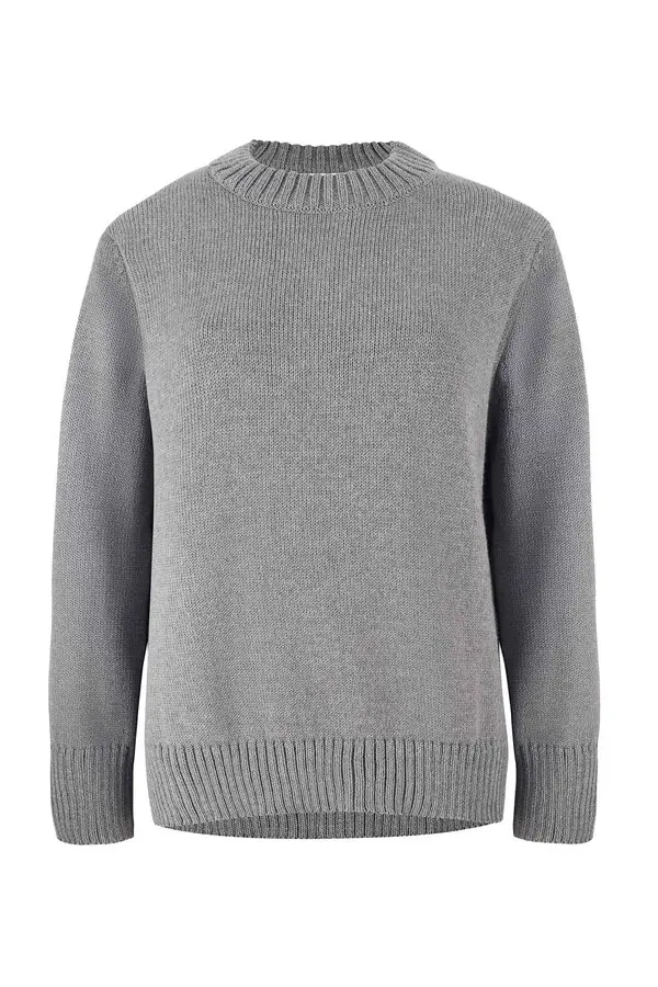 SALANIDA Marina Merino Wool Jumper - Grey