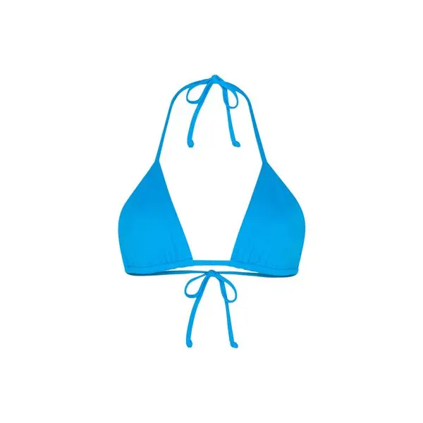 CHAUDE SWIMWEAR Toni Triangle String Bikini Top - Blue