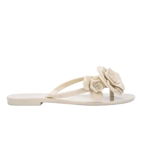 Melissa Harmonic Petals Flip Flops - Beige
