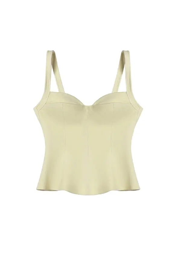 NOCTURNE Strappy Bustier - Yellow