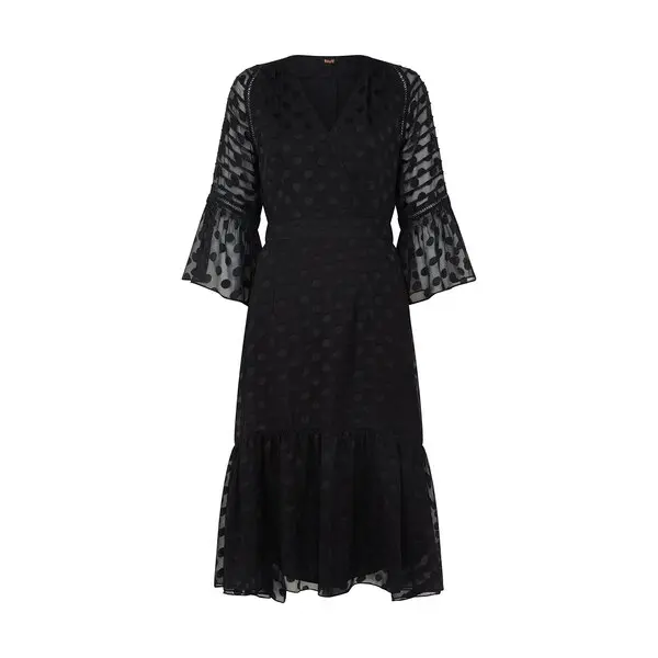 ROSE & NANCY Ivy Polka Dot Midi Dress
