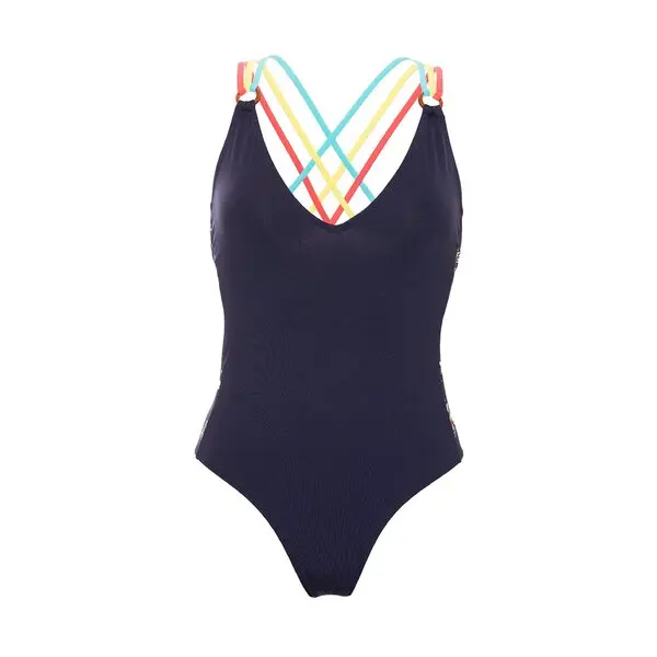 AULALA PARIS X Percheye Tiramisu One-piece Swimsuit - Blue