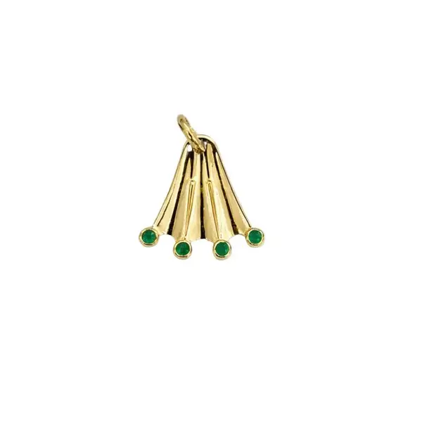 PEARL CODE Paw Pendant With Onyx - Gold