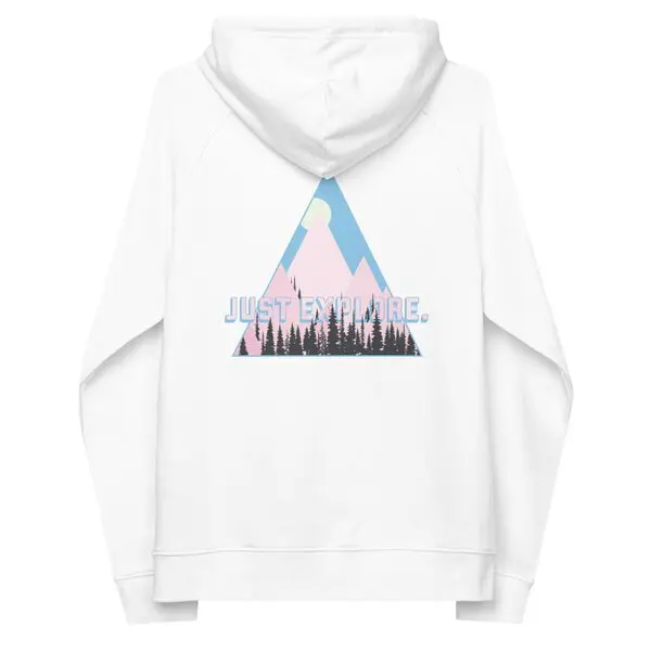 ANCHOR & CREW Seeker Organic Cotton Raglan Hoodie - White