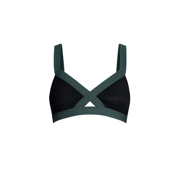 YORSTRULY Glitz Bralette Charcoal - Black