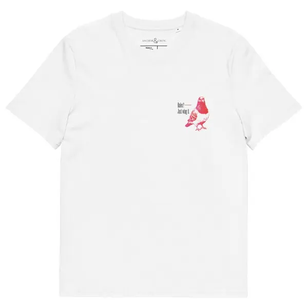 ANCHOR & CREW Eight Fight Or Flight Club Editions Organic Cotton T-shirt - White